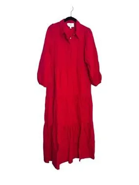 Pomander Place | Dresses | Pomander Place Hibiscus Red Cotton Mabel ...